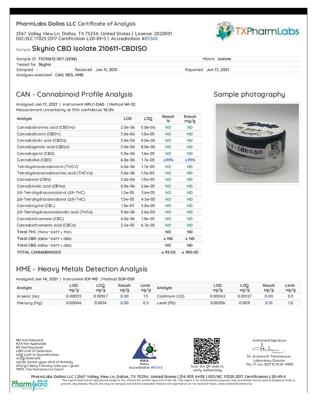 CBD Isolate - >99% Pharmaceutical-Grade Cannabidiol - Lowest Prices